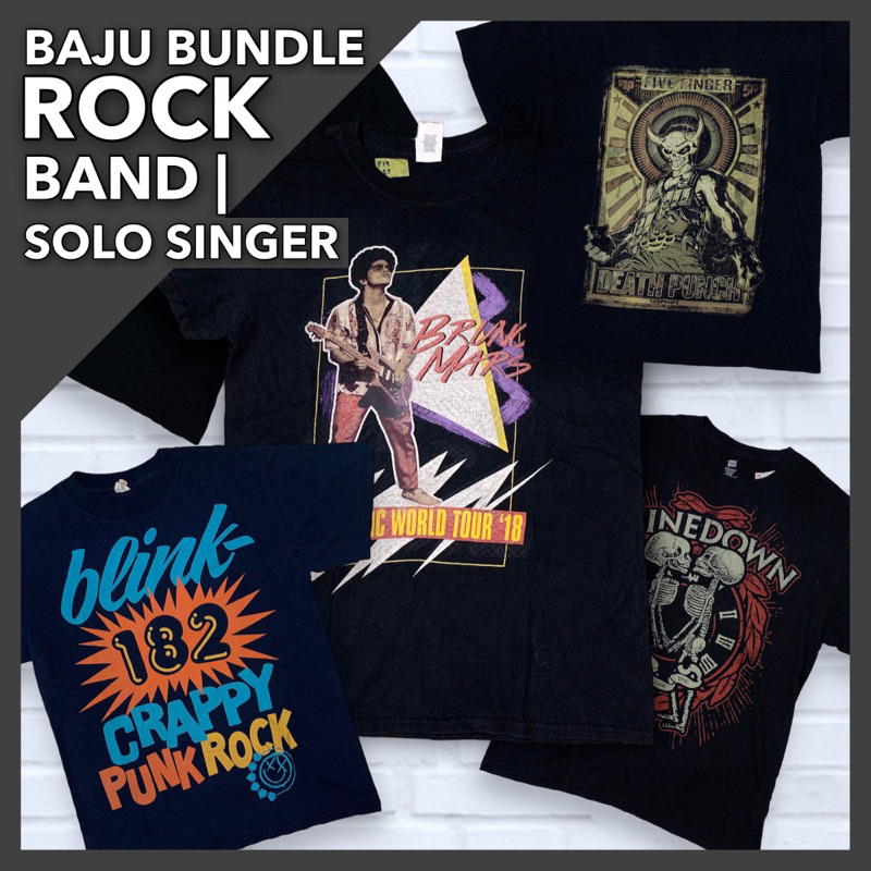 🔥BAJU BUNDLE ROCK BAND SOLO SINGER T-SHIRT🔥 | Shopee Malaysia