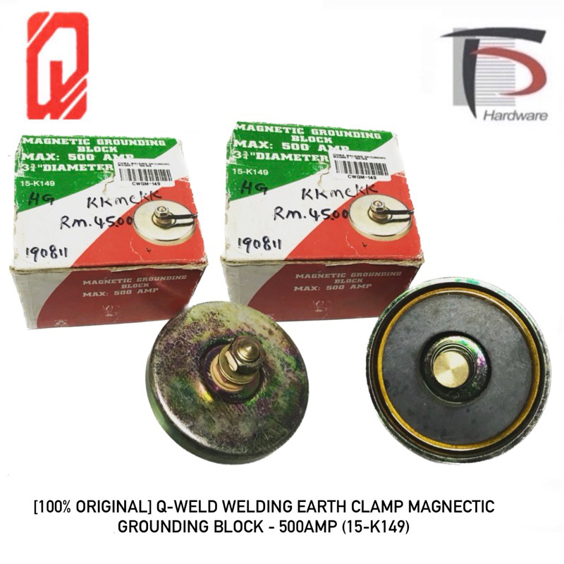 [100% ORIGINAL] Q-WELD WELDING EARTH CLAMP MAGNECTIC GROUNDING BLOCK - 500AMP (15-K149) | Shopee ...