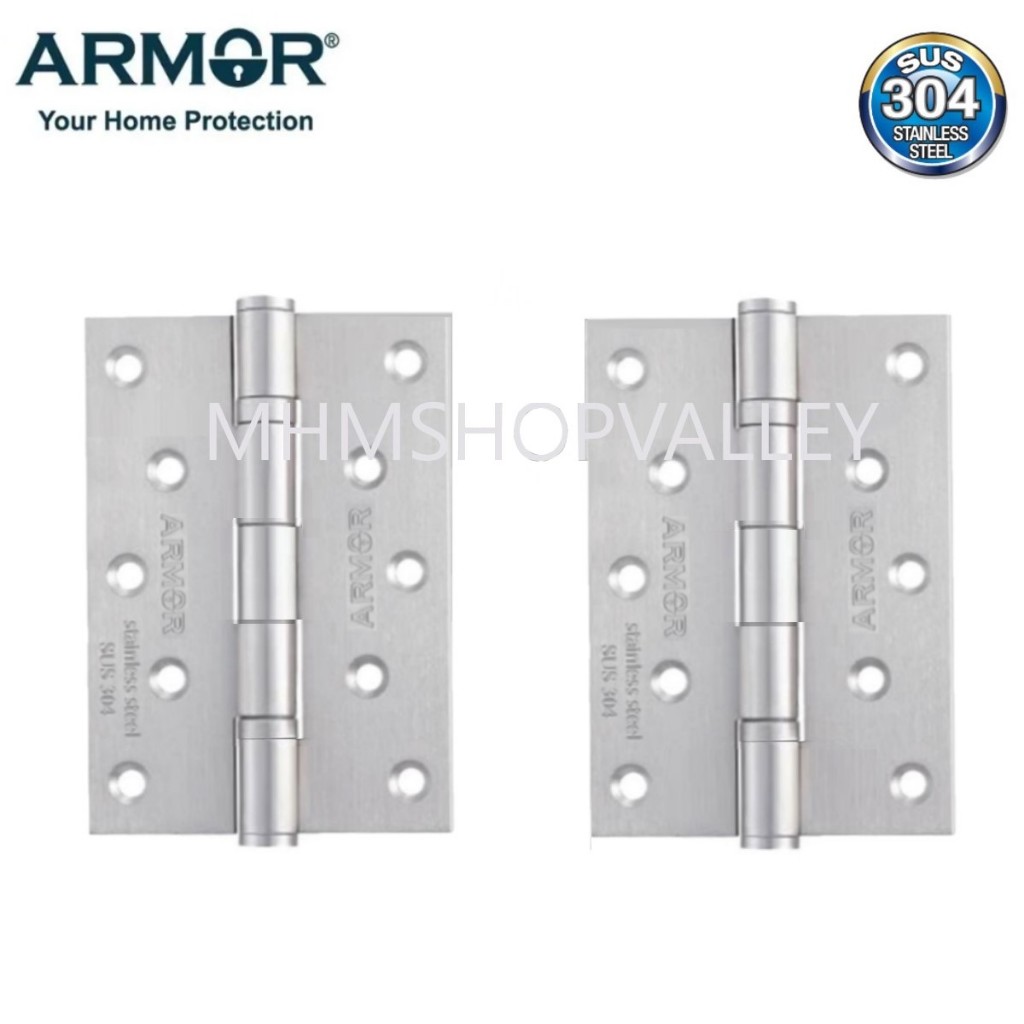 5" x3.5" x2.5MM 2BB SUS304 Hinge (2pcs) ST GUCHI SGDH-753525-SS / ARMOR ...