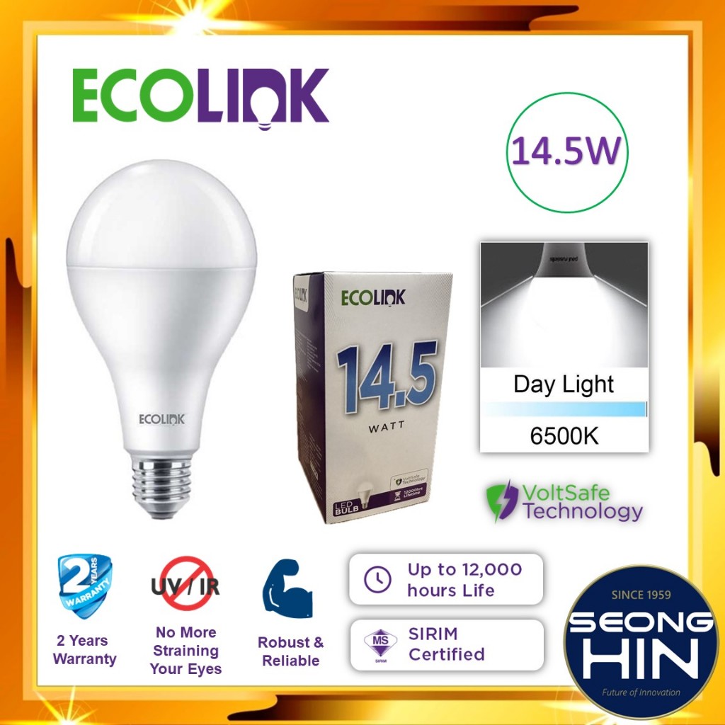 Ecolink 15w 19w LED Bulb E27 Daylight 6500k High Lumen / Mentol LED ...