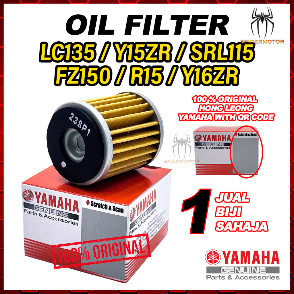 PROMOSI !! YAMAHA OIL FILTER 100% ORIGINAL Y15 / LC135 / R15 / FZ150 ...