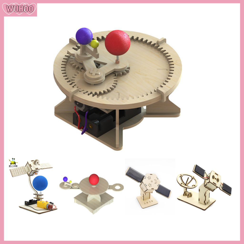 STEM EDUCATION DIY Space Instrument Scientific Toys Kit Wooden ...