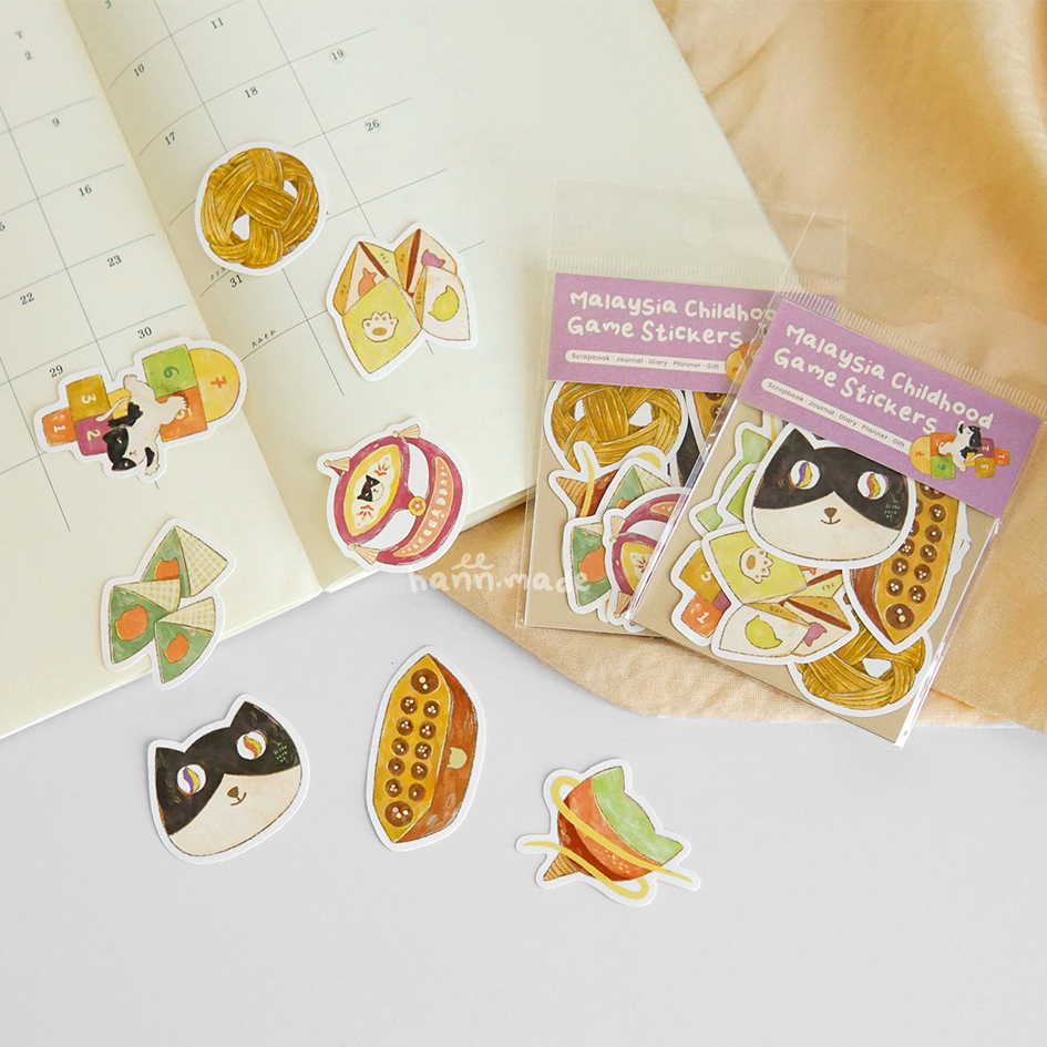hann.made | Malaysia Childhood Game Sticker Pack | set in 8pcs | Shopee ...