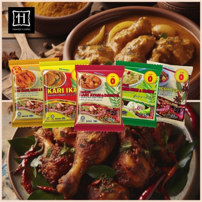 (4 pack) Rempah Kari Cap O Curry Powder Halal | Shopee Malaysia