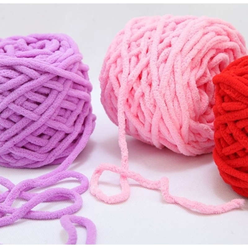 Chunky Yarn Soft Cotton Handmade Thread Crochet Knittig Polyester Yarn ...
