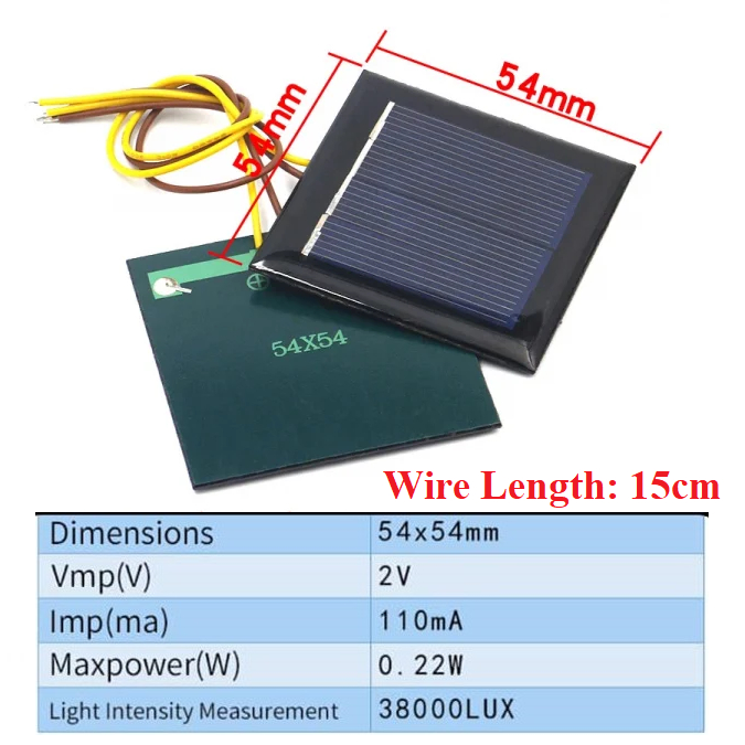 Mini Solar Panel 2V 120MA for School RBT Project DIY Accessories Projek ...