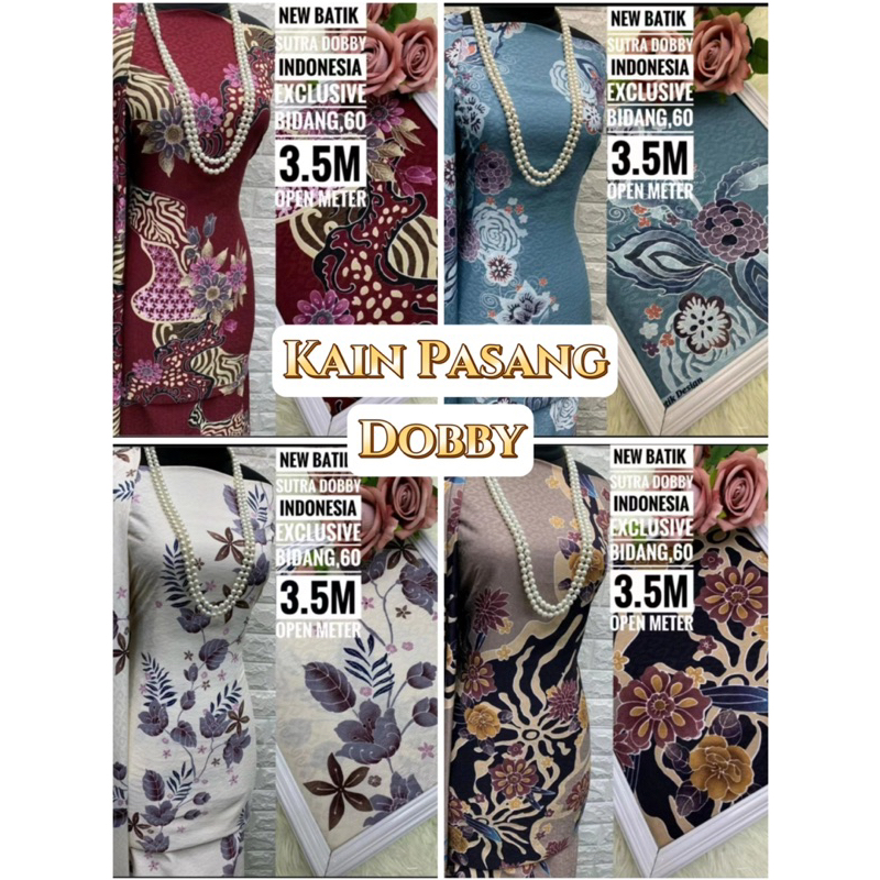 PKL Kain Pasang DOBBY Batik 🆕 / Bidang 60" & Bidang 45" / 3.5M & 4M ...
