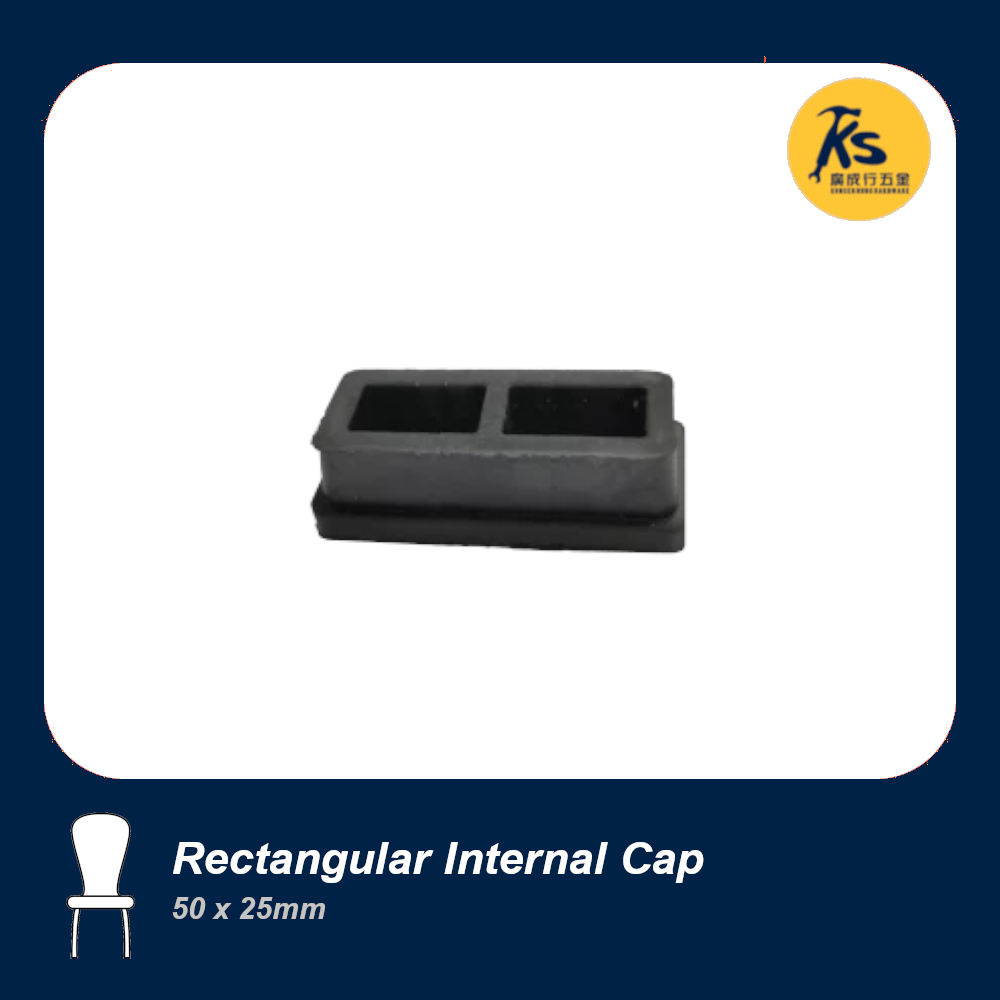 Rectangular Rubber Internal Cap For Chair ( 50 x 25mm ) | Shopee Malaysia