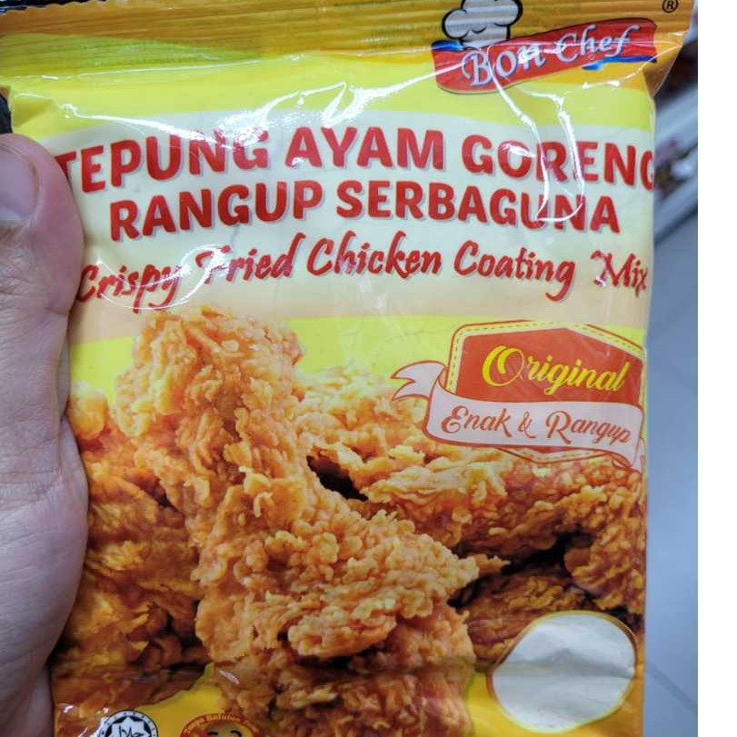 BON CHEF (200g) Tepung Salut Ayam Goreng Segera (Instant Coating Flour ...