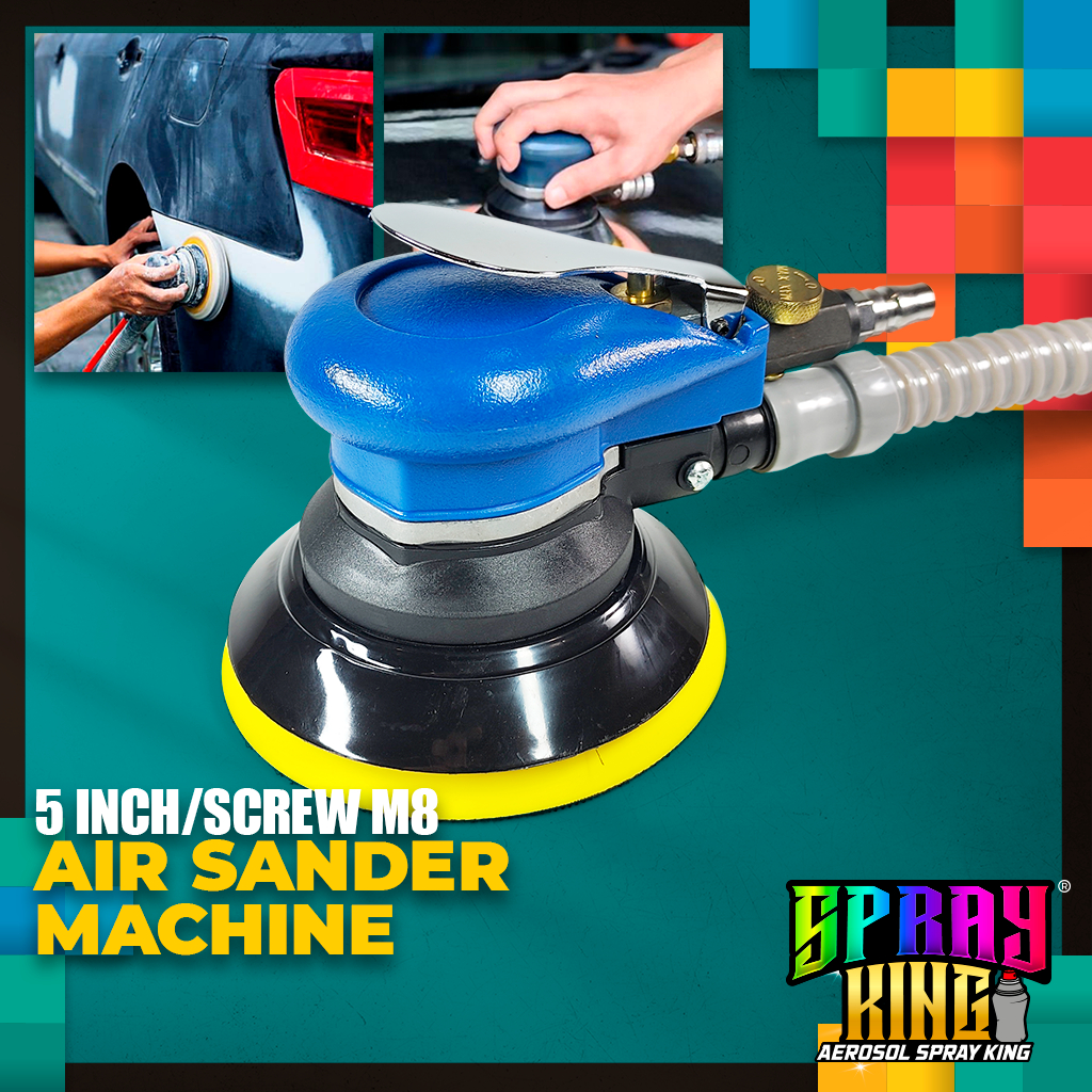 [ Mesin Polish Kereta ] 5 Inch Air Sander Car Polisher Pneumatic Palm ...