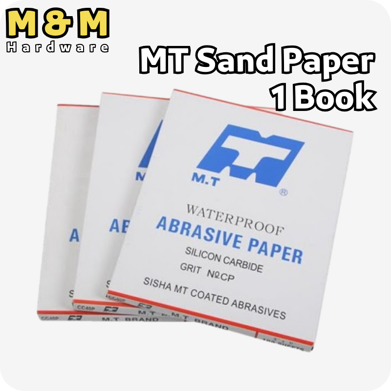 1 Book MT Water Proof CC45P Abrasive Sandpaper / Sand Paper Brand High ...