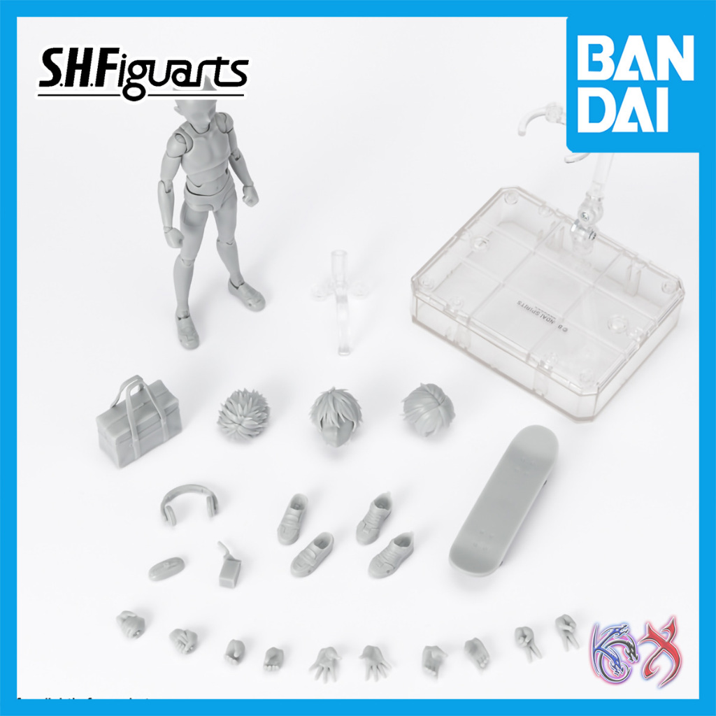 S.H.Figuarts SHF BODY-KUN -School Life- Edition DX SET Gray Color Ver ...