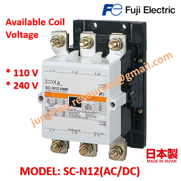 FUJI ELECTRIC SC-N12 CONTACTOR (OPERATED AC/DC) | Shopee Malaysia