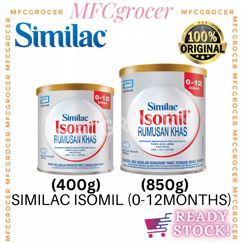 Similac Isomil 0-12 Months (New Packing) 400g / 850g | Shopee Malaysia