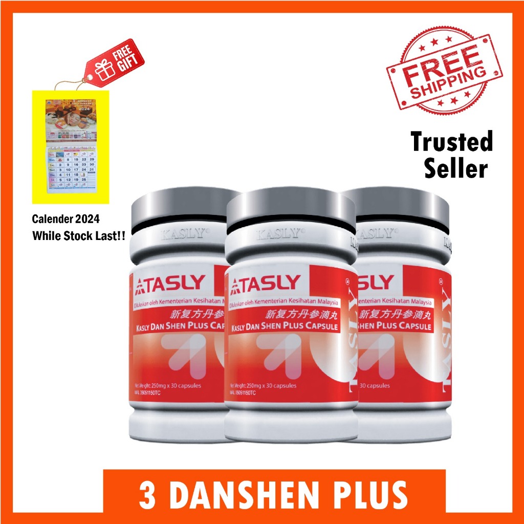 Original Tasly Danshen Plus Capsule EXP 2027 x 3 bottles FREE SHIPPING ...
