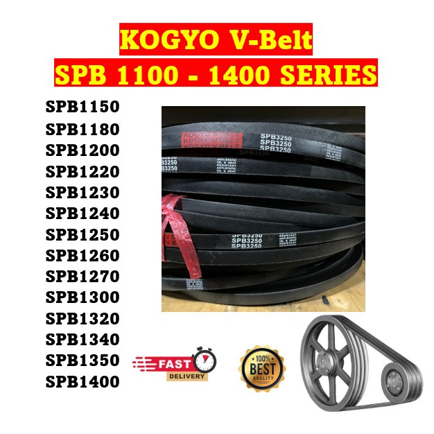 SPB 1100 - SPB 1400 LW KOGYO Belt AHU Aircon Belt Industrial Mesin V ...