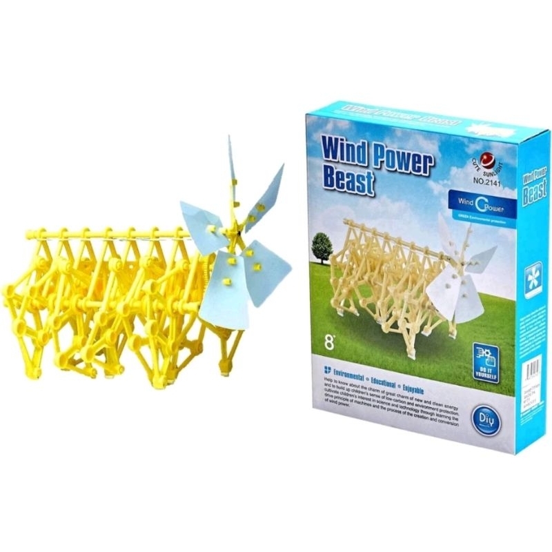 Ready stock-STEM DIY TOYS Theo Jansen Mini Strandbeest Model Wind Power ...