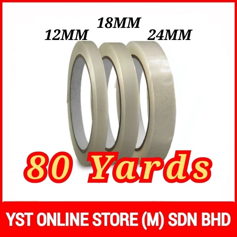 Yst Online Store Stationery Tape 24 18 12mm 80 Yards Opp Packing ...