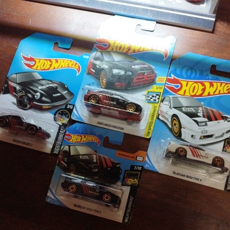 Hot Wheels Advan 180 SX Evo X Fairlady Z Lot | Shopee Malaysia