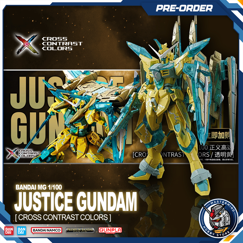 MG 1/100 Justice Gundam [Cross Contrast Colors/Clear Yellow] [PREMIUM ...