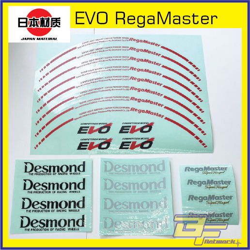 Sticker EVO REGAMASTER 15' 16' 17' 18' Sport Wheel Sticker Evo ...