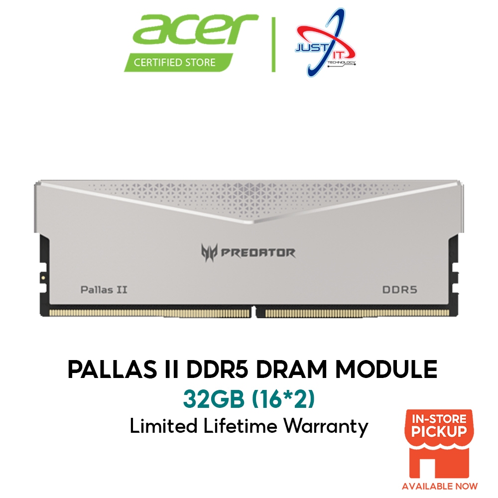 ACER PREDATOR PALLAS II DDR5 RAM 32GB (16*2) /64GB(32*2) 6000MHZ ...