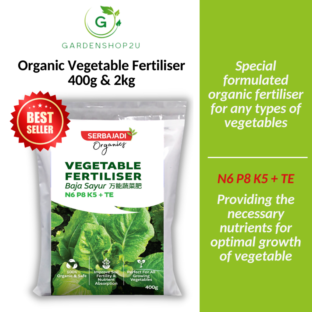 Organic Vegetable Fertiliser| Suitable for All Types of Vegetable| Baja ...