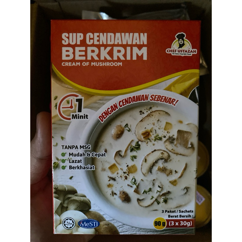 Sup cendawan Berkrim Chef Ustazah | Shopee Malaysia