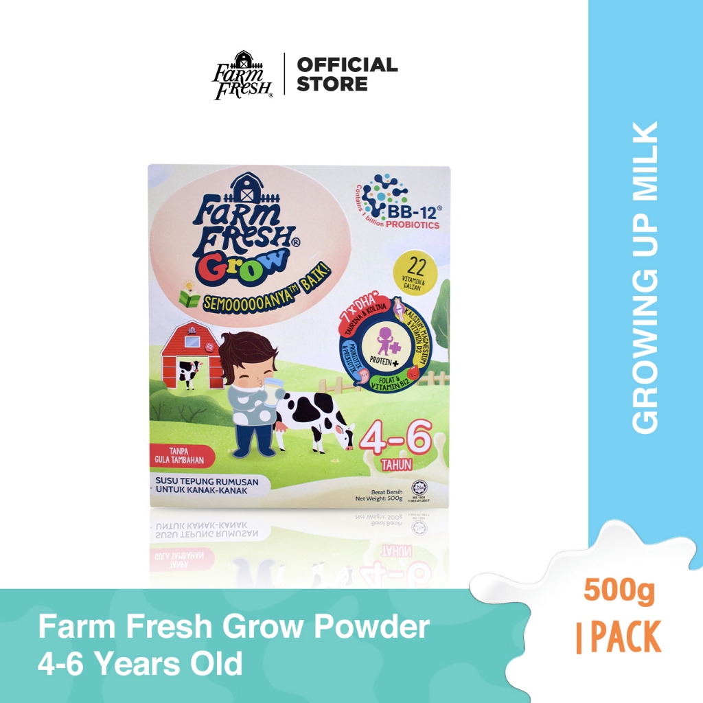 Farm Fresh Grow Powder 4-6 Years Old 500g | Shopee Malaysia