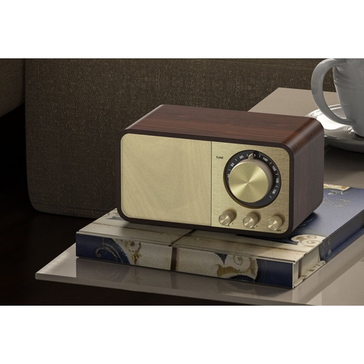 Retro Bluetooth Speaker Wireless FM Radio Subwoofer Stereo Portable ...
