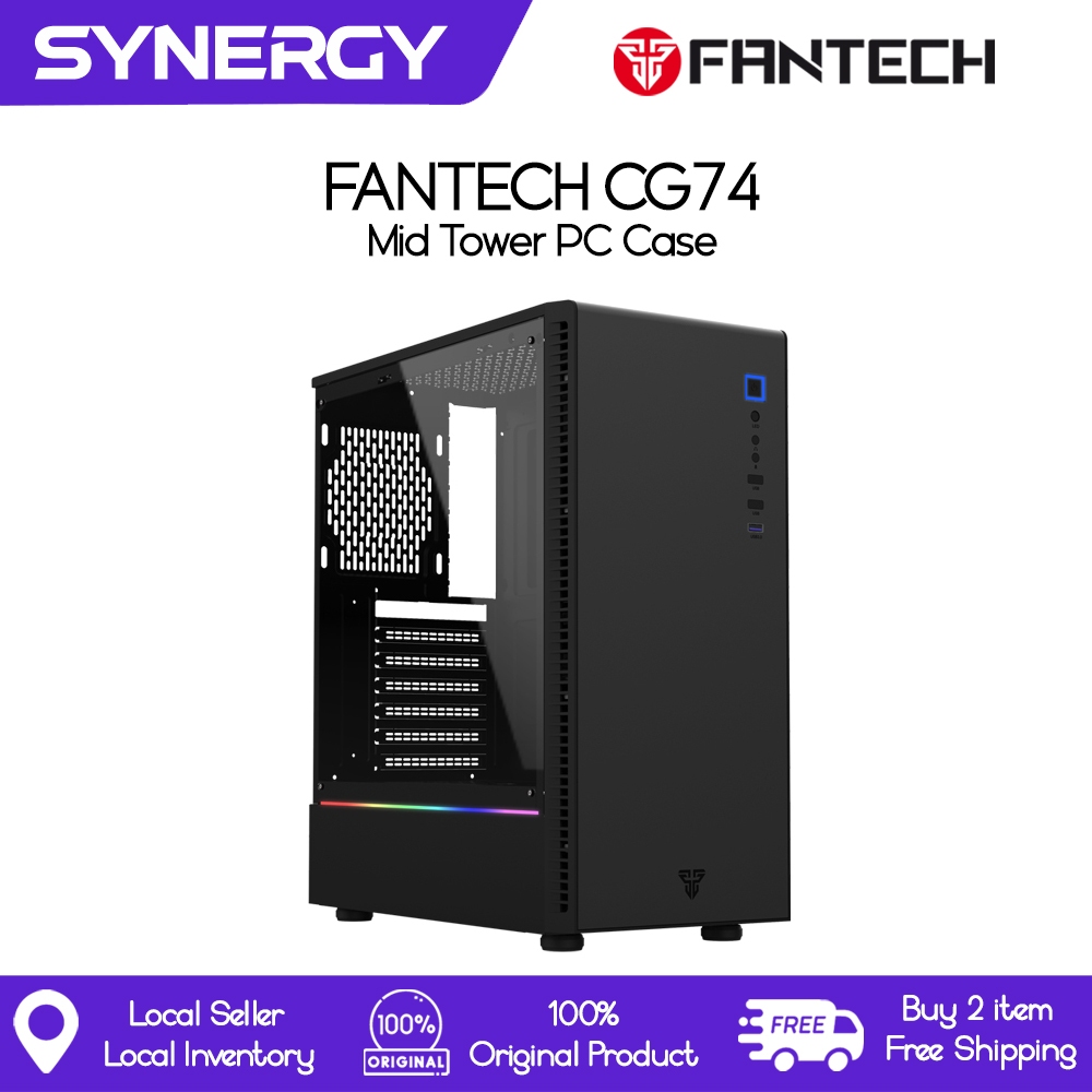 Fantech Desktop Case CG74 RGB Mid Tower Desktop Case | Shopee Malaysia