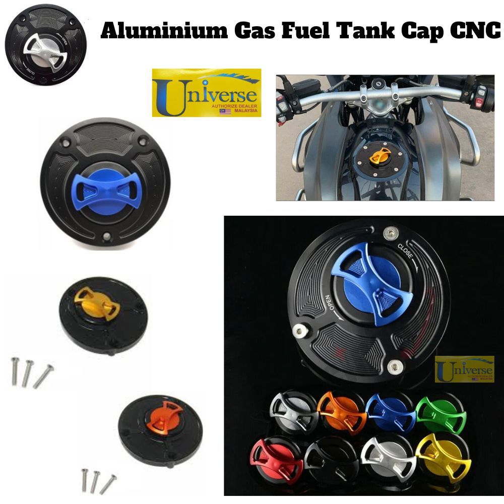 YAMAHA R15V3 R25 M-SLAZ150 FZ150 Gas Fuel Tank Cap Aluminium CNC ...