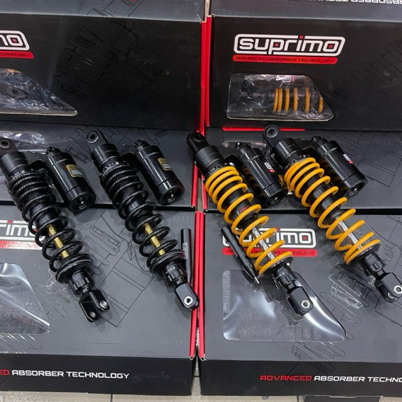 SUPRIMO YAMAHA XMAX X-MAX 250 345mm CNC TRIO GAS ADJUSTABLE ABSOEBER ...