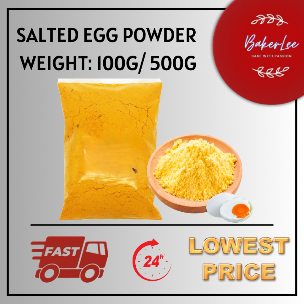 SALTED EGG POWDER 100G / 500G SERBUK TELUR MASIN HALAL 100G / 500G 咸蛋黄粉 ...