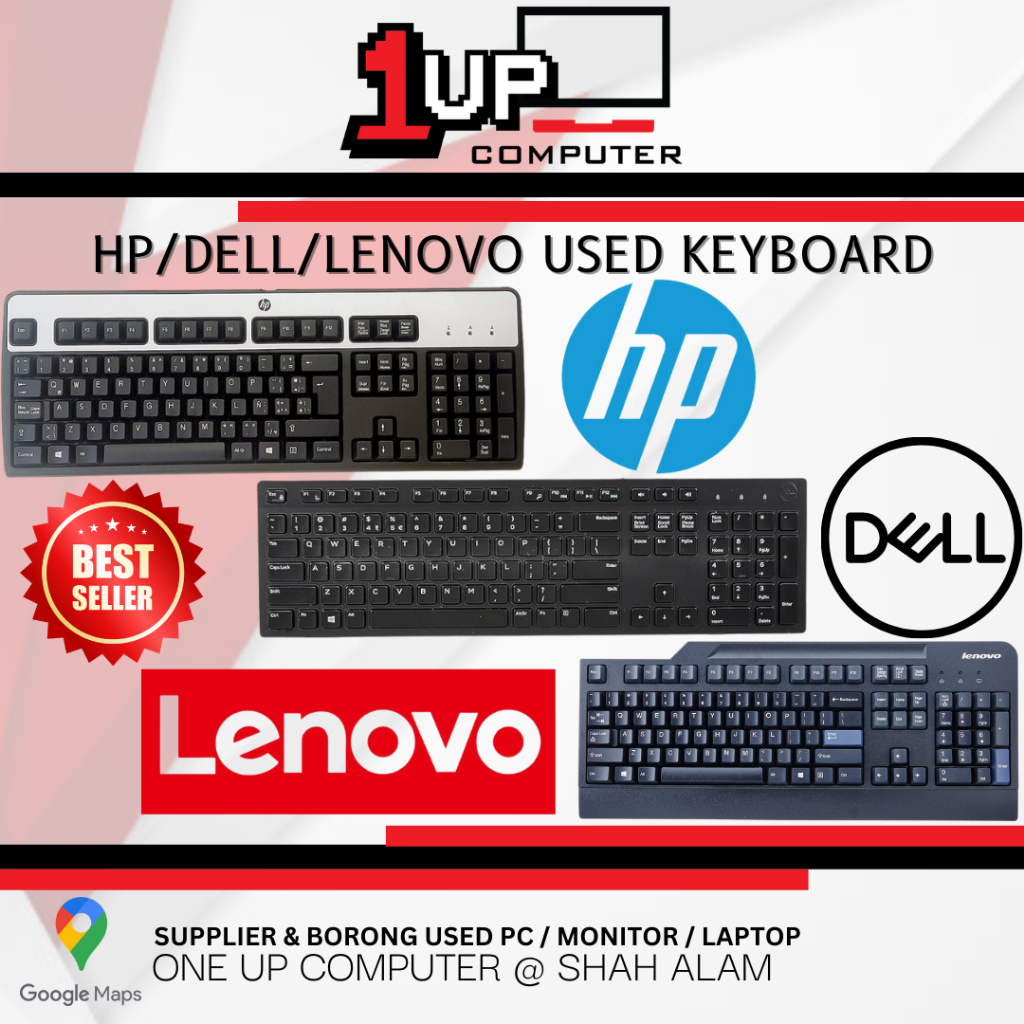 HP DELL LENOVO USED KEYBOARD | Shopee Malaysia