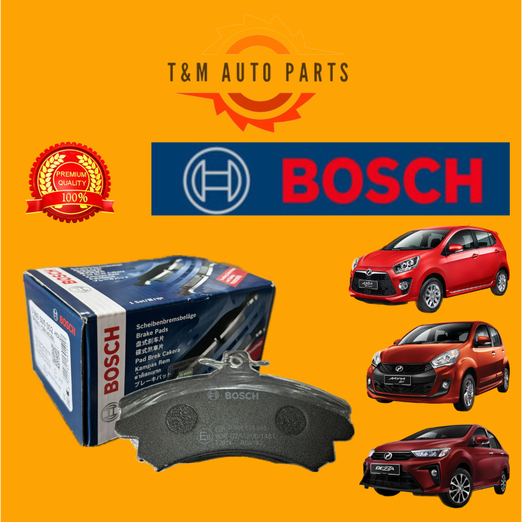 ORIGINAL BOSCH FRONT BRAKE PAD PERODUA BEZZA/AXIA/MYVI 2011-2017YEAR ...