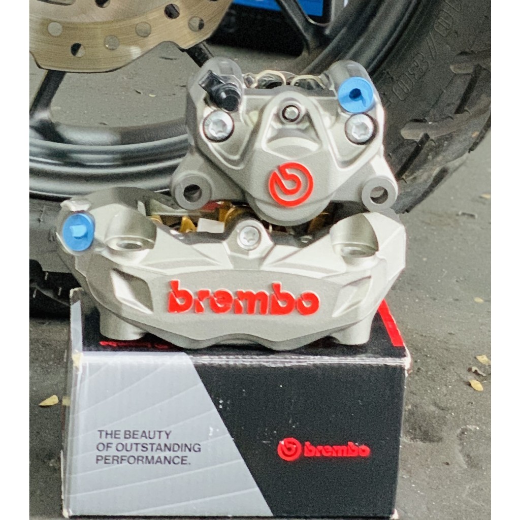 CALIPER BREMBO ORIGINAL M3 + P34 STYLEMA RED FLUORESCENT YELLOW DARK BLUE SILVER M3 K50 100mm ...