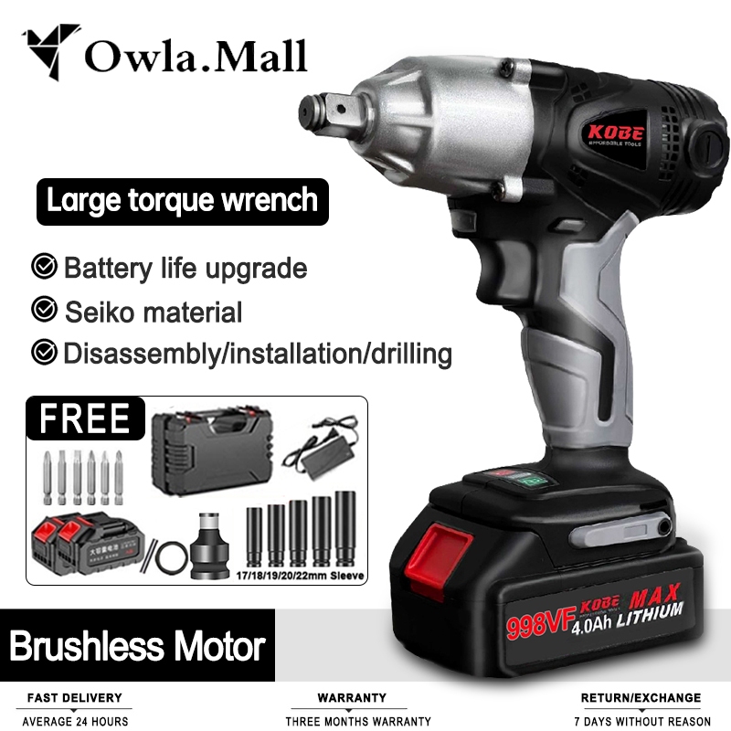 Impact Wrench Cordless High Torque Impact Gun 2 in 1 Impact Drill ...