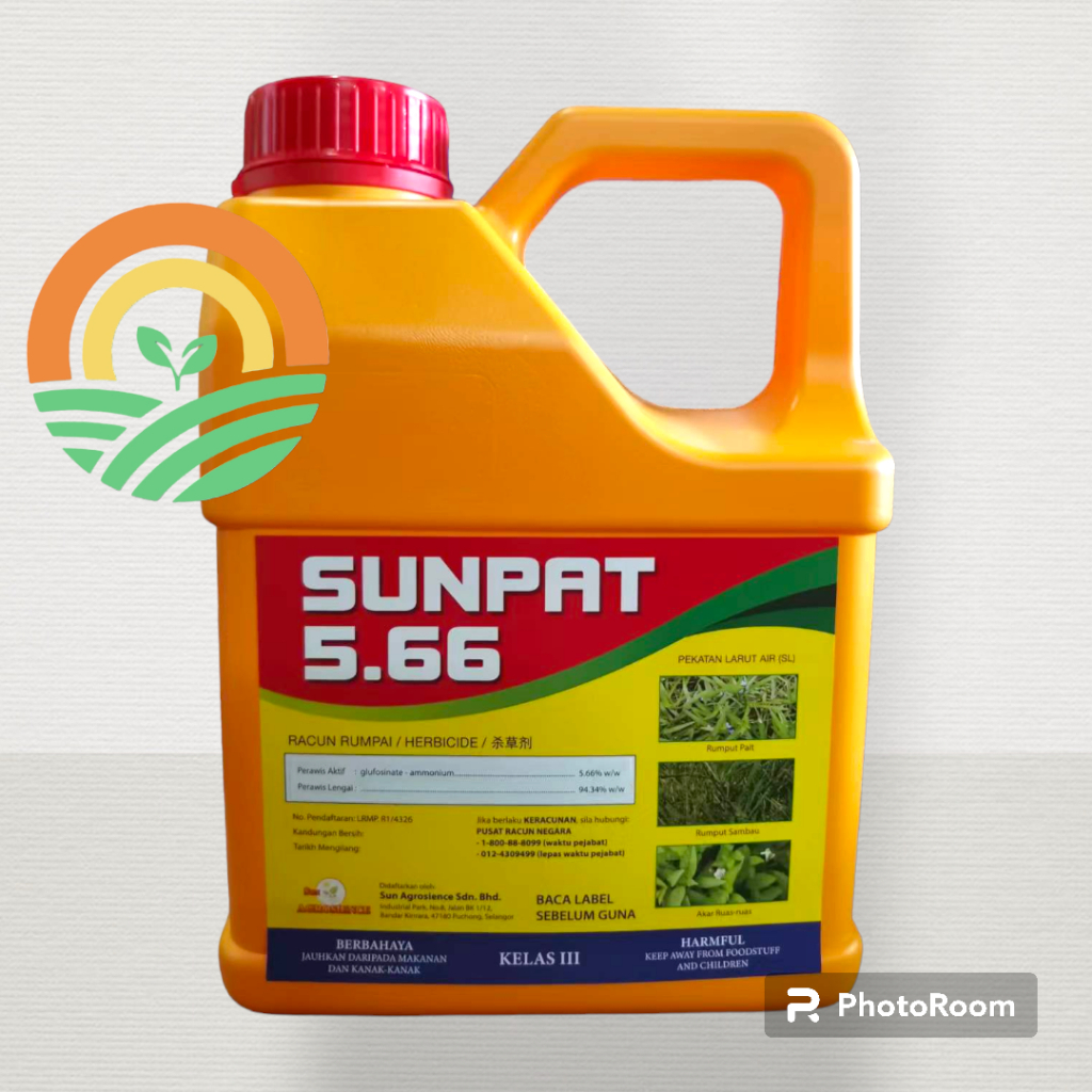 4L Sunpat Glufosinate Ammonium 5.66% Racun Rumput Herbicide | Shopee ...