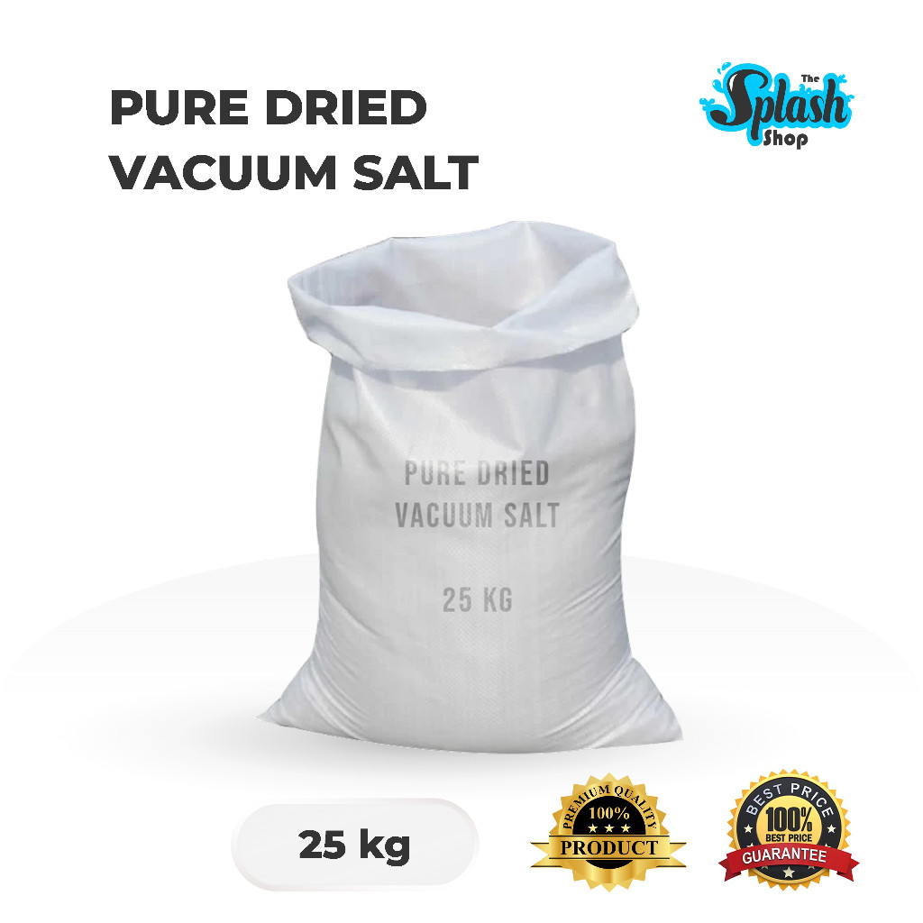 𝐒𝐏𝐋𝐀𝐒𝐇 - Pure Dried Vacuum Salt 25kg [READY STOCK] | Shopee Malaysia