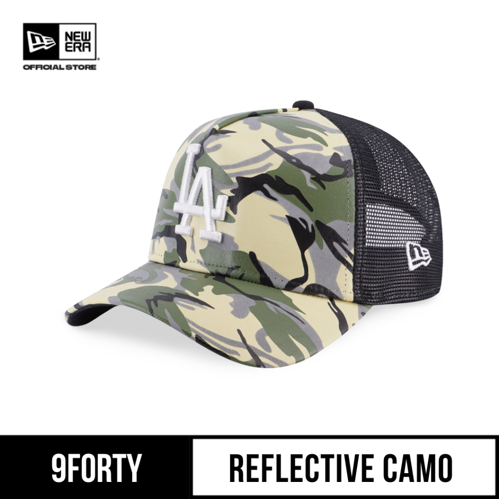 New Era 9FORTY A-Frame Los Angeles Dodgers Reflective Camo Snapback Cap ...