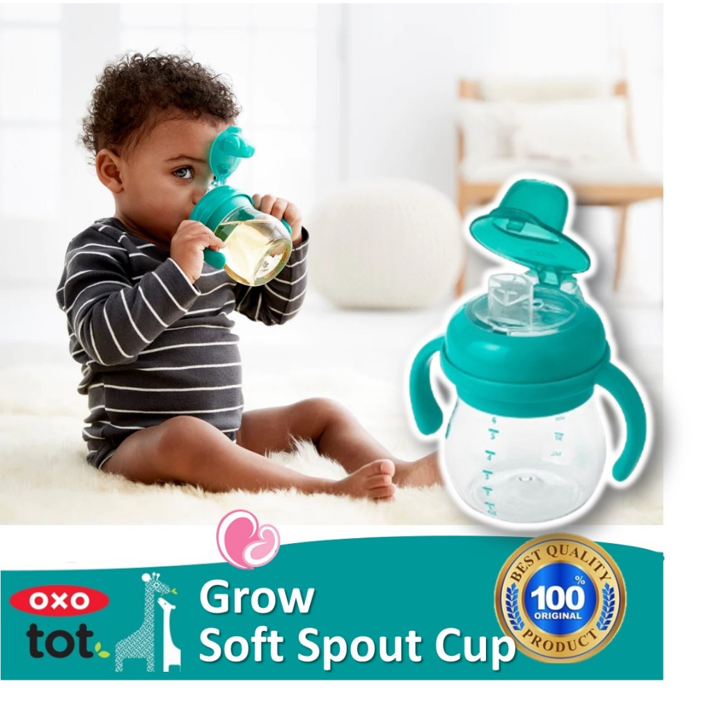 Oxo Tot Grow Soft Spout Cup with Removable Handles (Optional : Spout ...