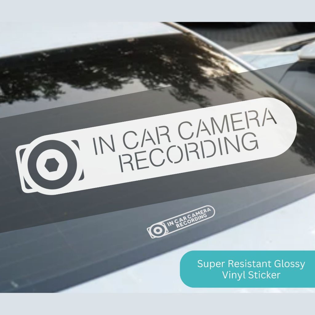 In Car Camera Recording (2 pcs/set) - Car Truck Lorry Sticker DIY Vinyl ...