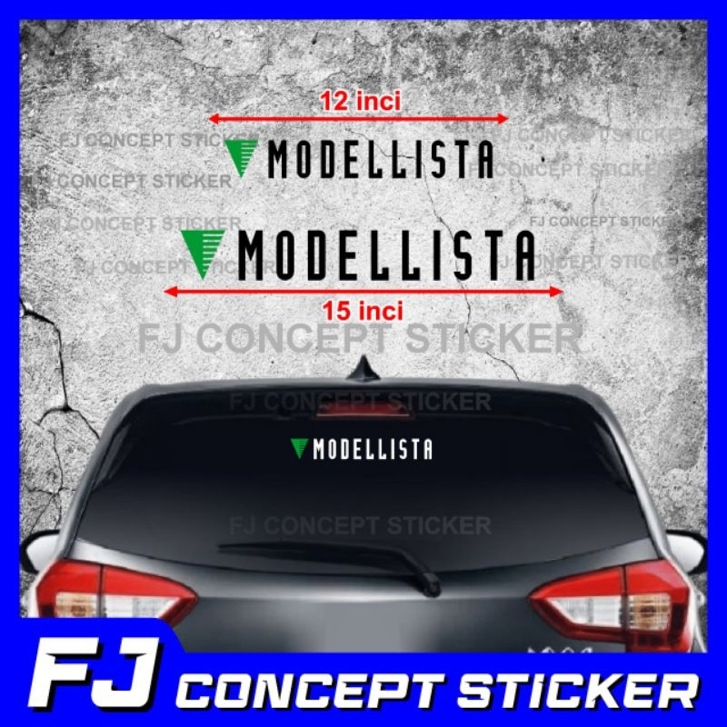 MODELLISTA LUXURY CAR STICKER | Shopee Malaysia