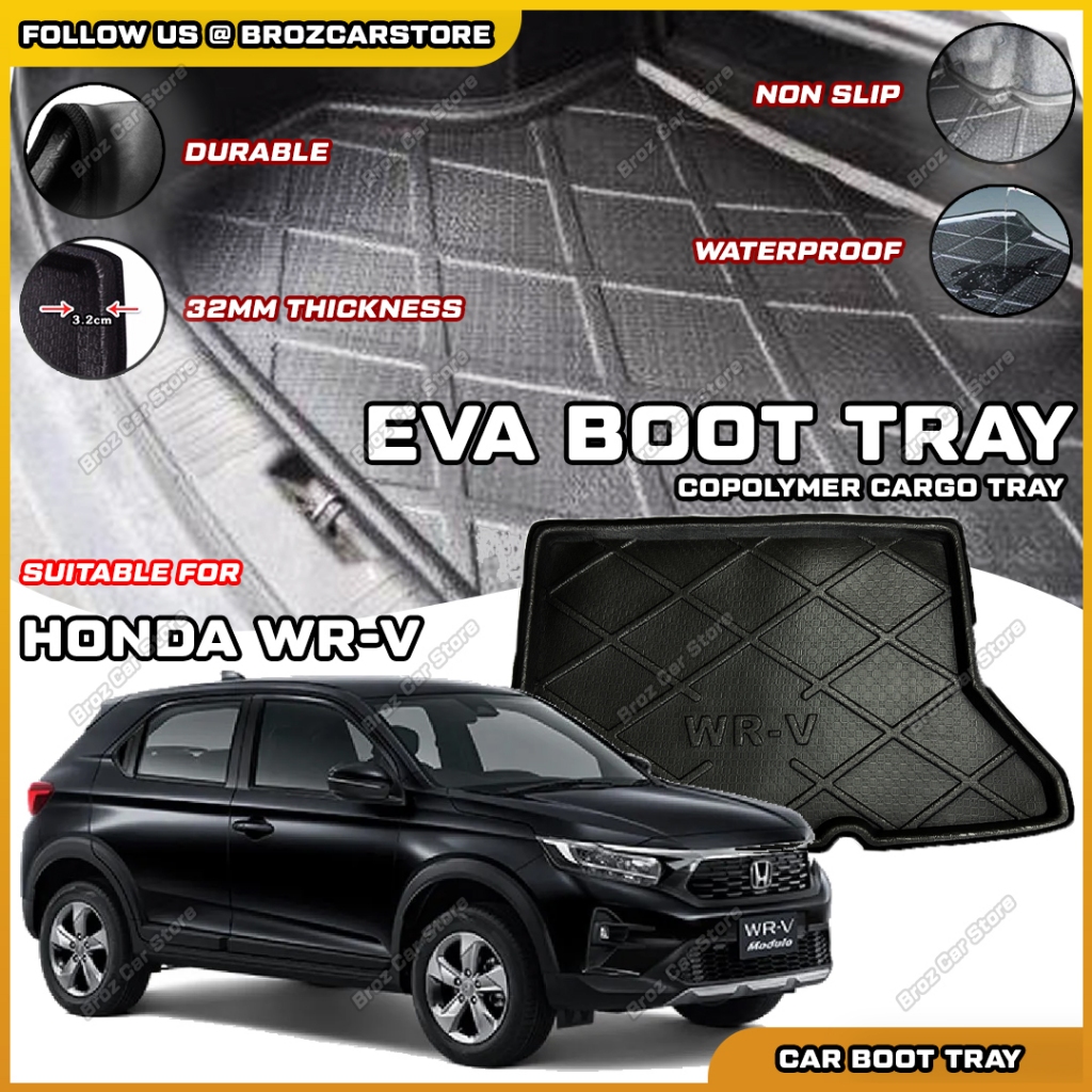 📥 For Honda WRV EVA Copolymer Car WR-V Boot Tray Luggage Cargo Trunk ...