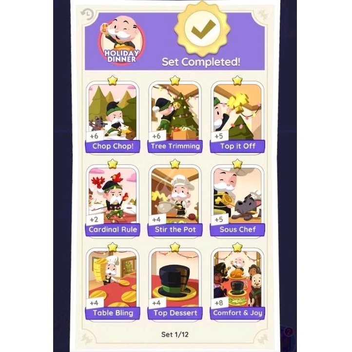 monopoly go card sticker set 1 | Shopee Malaysia