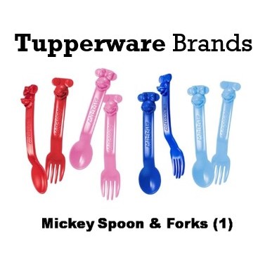 Tupperware Mickey Fork & Spoon | Shopee Malaysia