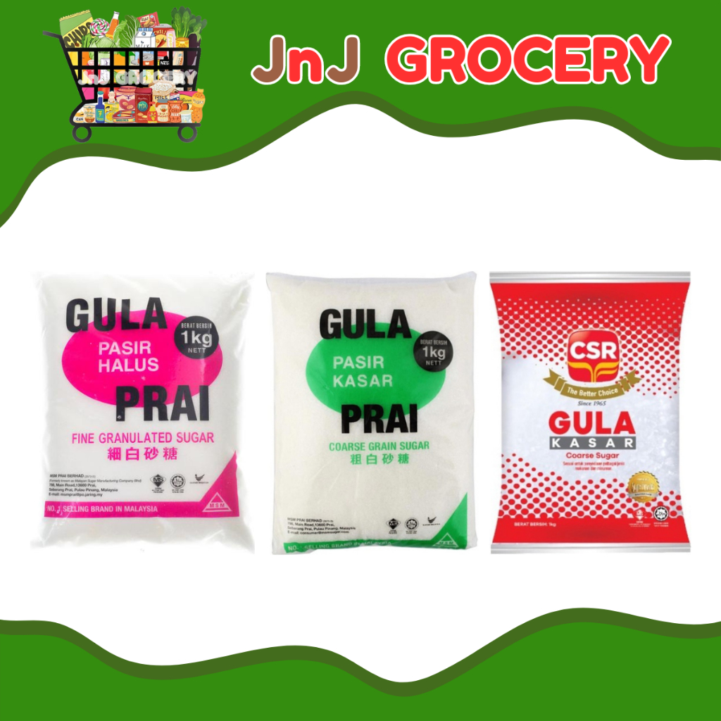 CSR / MSM PRAI Gula Pasir Halus // Gula Pasir Kasar 白糖 | Shopee Malaysia