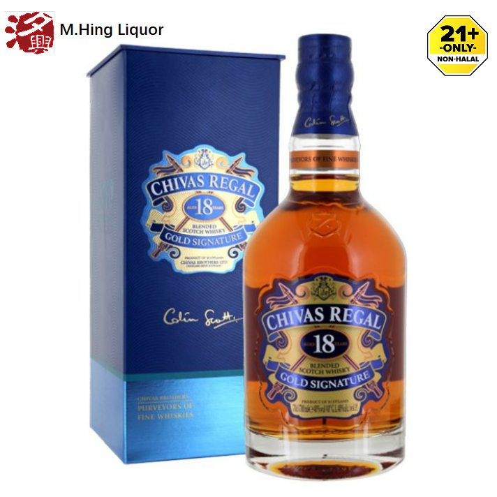 Chivas Regal 18 Years Blended Scotch Whisky Gold Signature 750ml | Shopee Malaysia