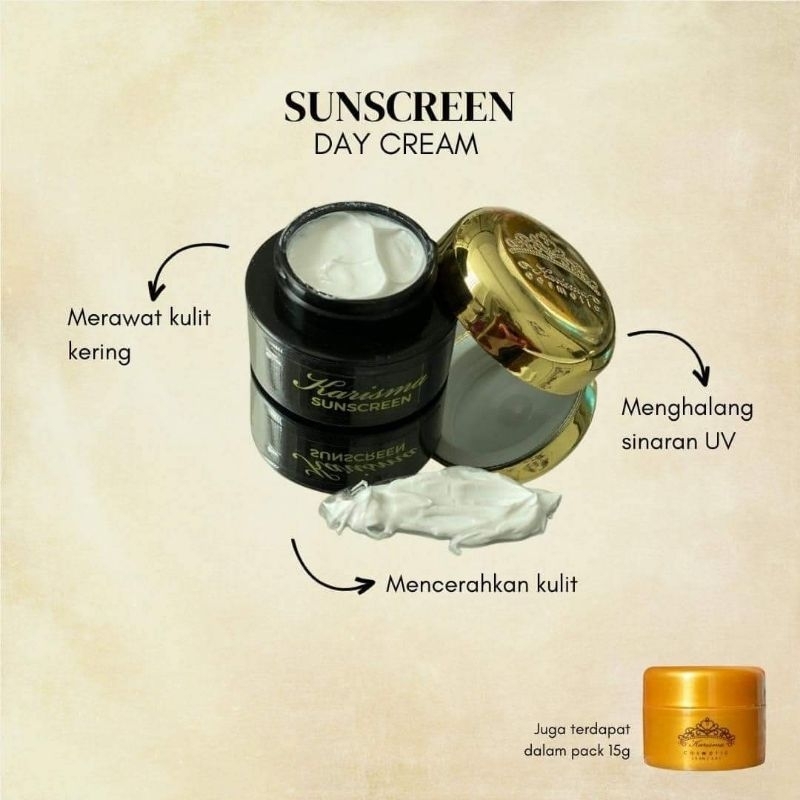 SUNSCREEN KARISMA COSMETIK 7G📍STOCK💯 ORIGINAL HQ📍FREE GIFT🎁 | Shopee ...